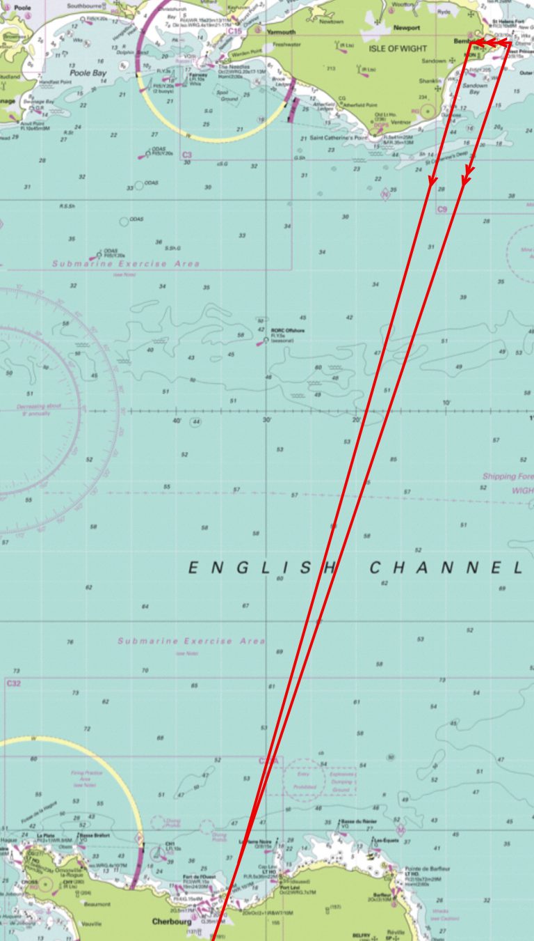 Navigating across the English Channel - Course to Steer | Blacknells At Sea